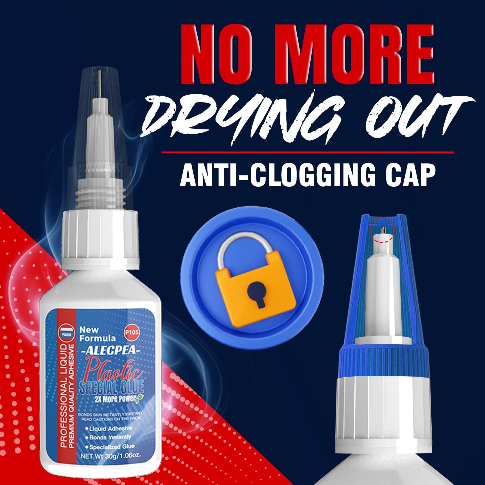 Snapklik.com : 30g Super Glue For Plastic For Instant Strength, Plastic ...