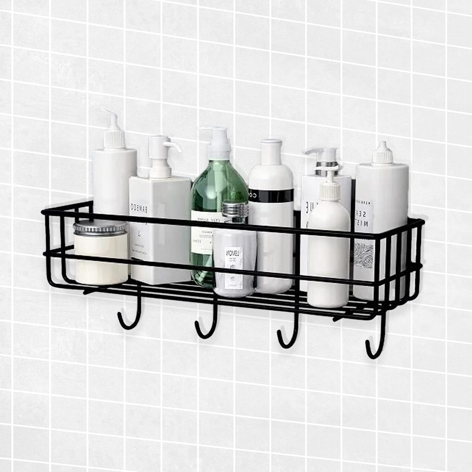 WonderStand Multipurpose Bathroom Shelf Rack, GI Steel (Set of 1) with ...