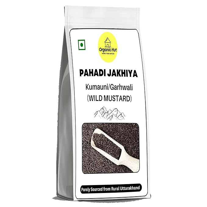 Organic Hut® Himalayan jakhiya seeds pahadi (Wild Mustard) Black Jakhya ...