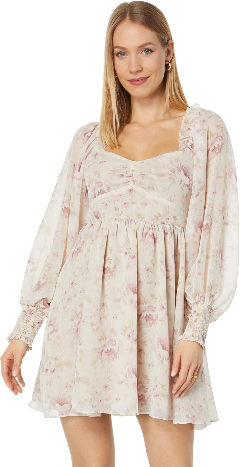 Amazon.com: en saison Kika Babydoll Dress Pink MD : Clothing, Shoes ...