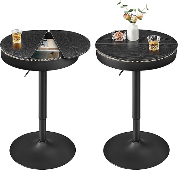 Amazon.com: VASAGLE EKHO Collection - Height Adjustable Bar Table Set ...