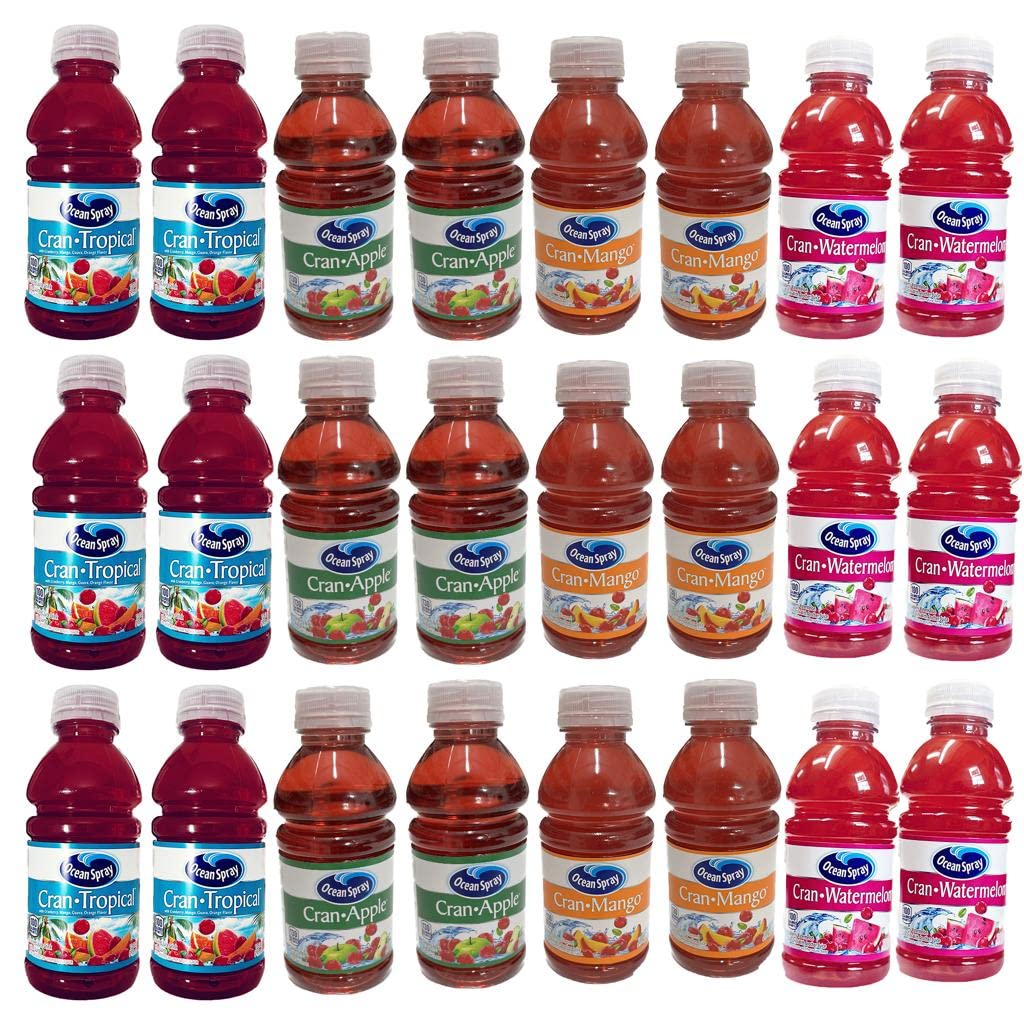Ocean Spray Tropical Apple Mango Sandía 10 onzas líquidas, paquete de ...