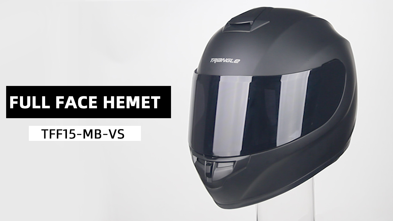 Watch TRIANGLE Full Face Motorcycle Helmet with Tinted Lens on Amazon Live