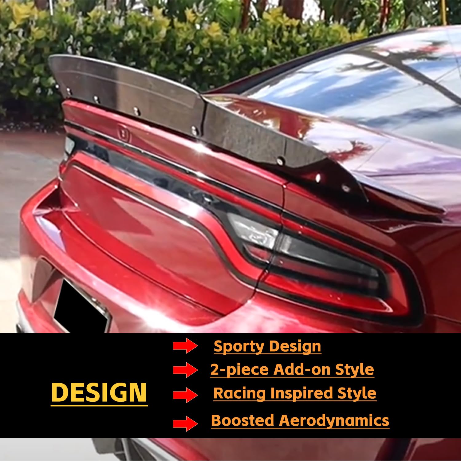 Snapklik.com : Venom Series V1 Rear Wickerbill Spoiler For Dodge ...