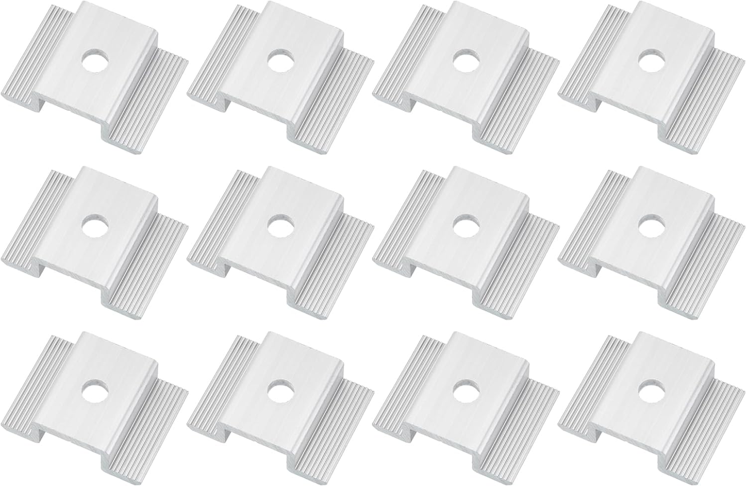 Amazon.com: uxcell 12Pcs Solar Panel Mount Mid Clamps, 1.06" Aluminum ...