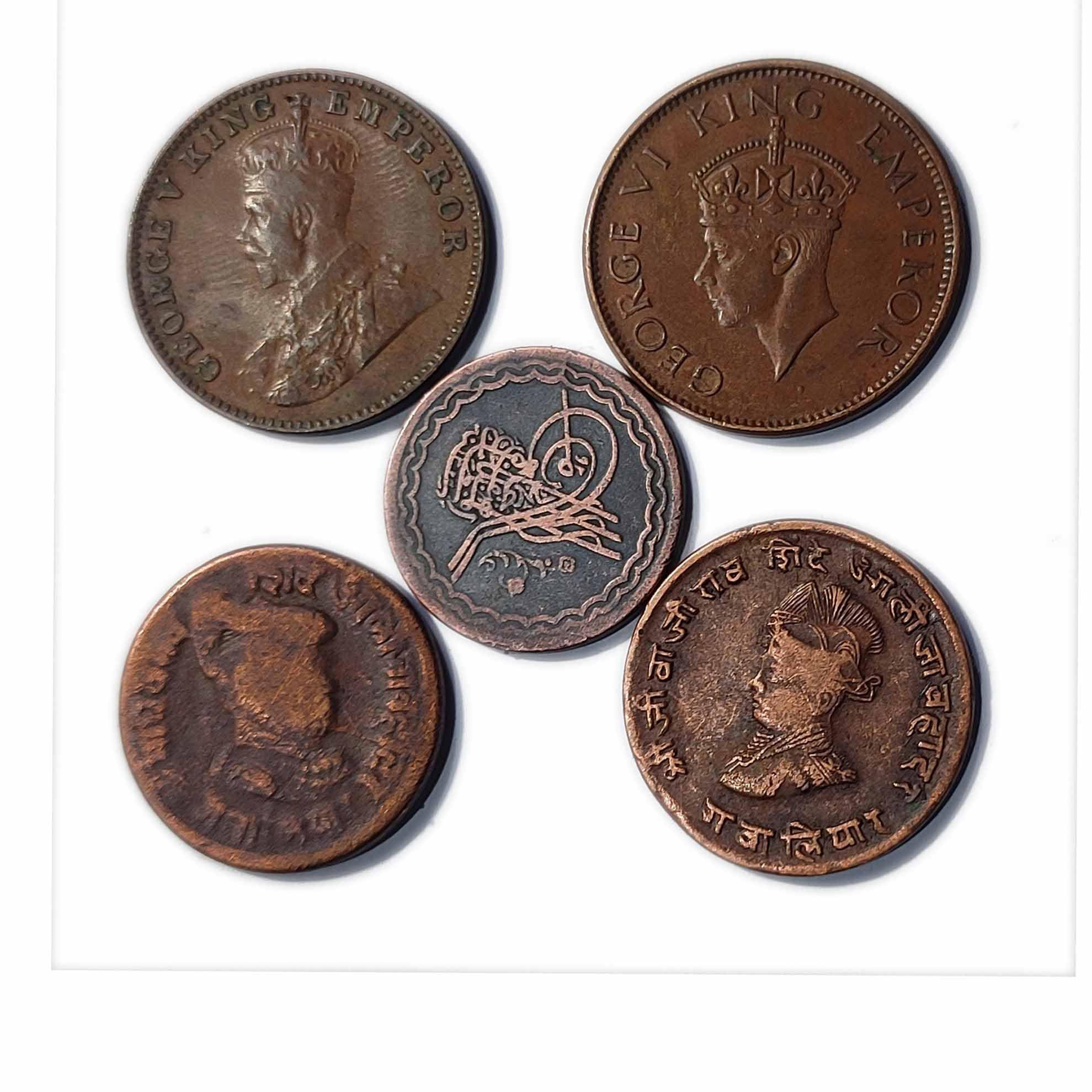 HISTORICAL INDIA Kid - Collection Of 5 Different Coins Set For ...