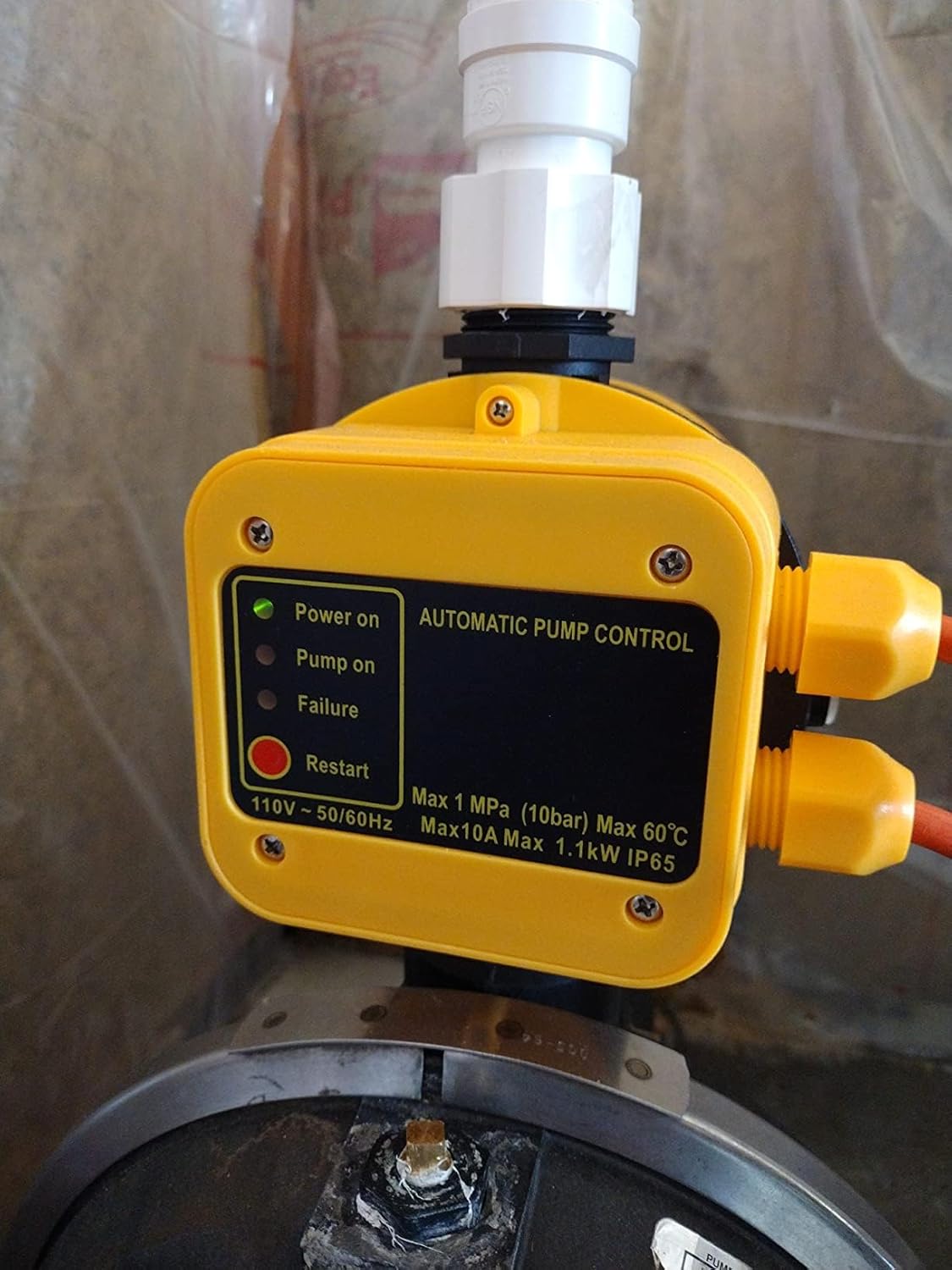 Homend Automatic Water Pump Pressure Controller, 110V Automatic Water ...