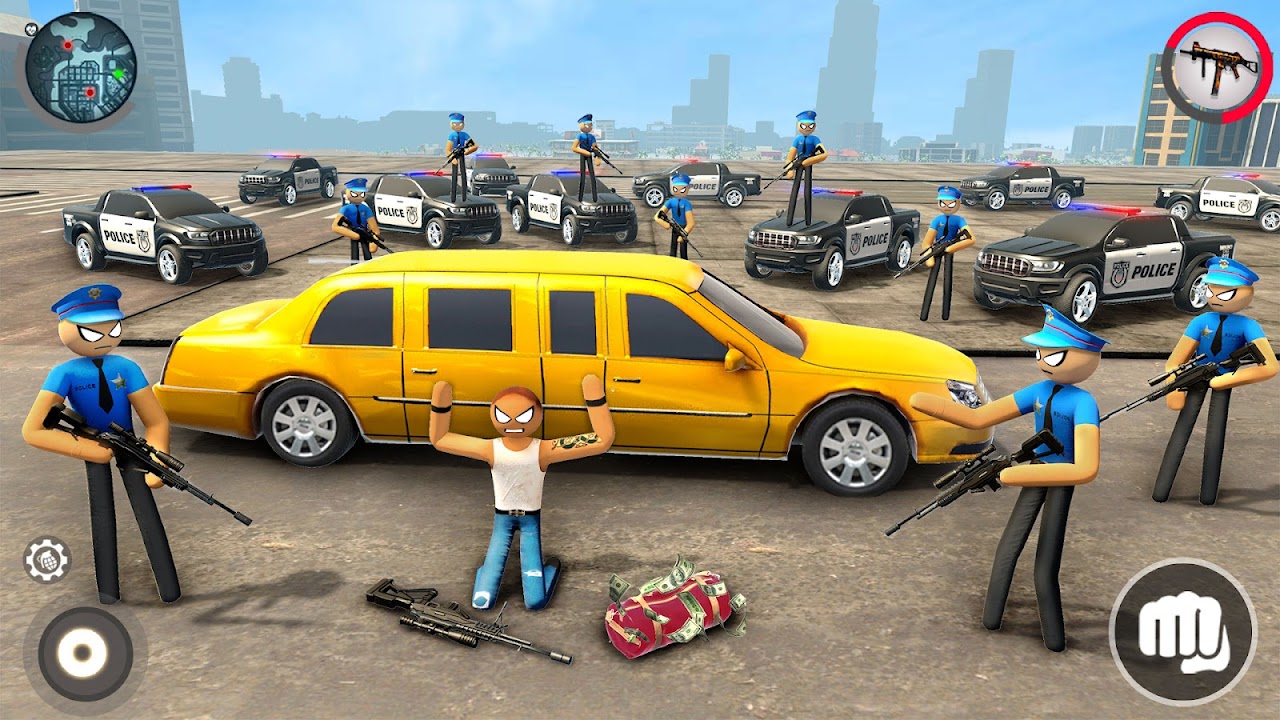 Real US Police Stickman Gangster Crime Open World Games - App on Amazon ...