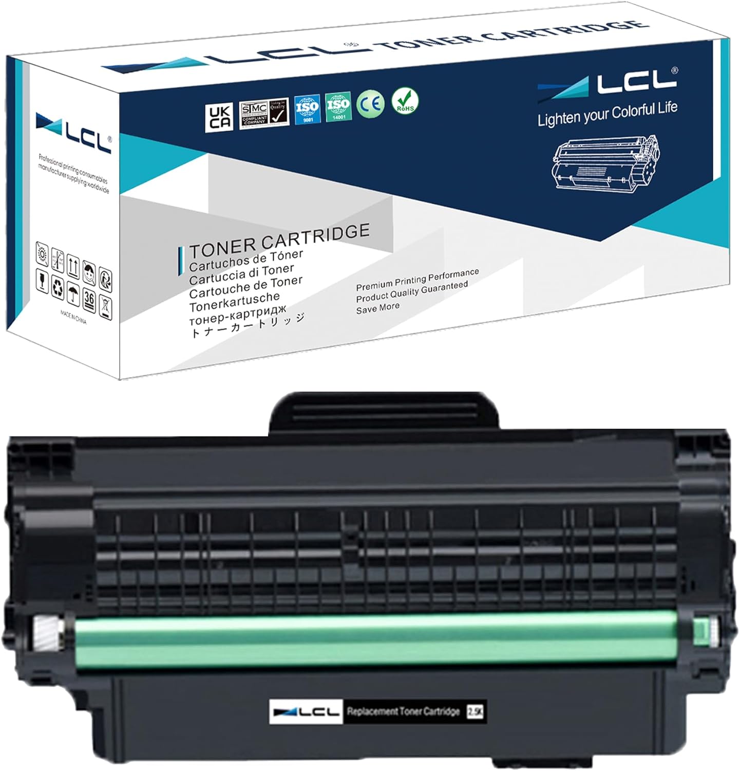 LCL Compatible for Samsung MLT-D105L MLT-D105S (1-Pack,Black) Toner Cartridge for Samsung ML ...