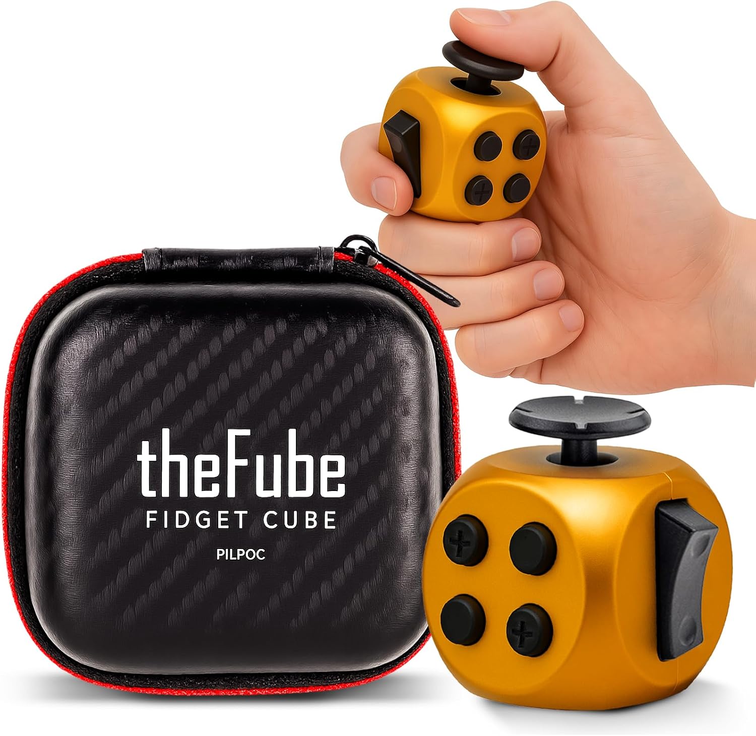 Amazon.com: PILPOC theFube Fidget Cube, 6-Sided Stress Relief Infinity ...