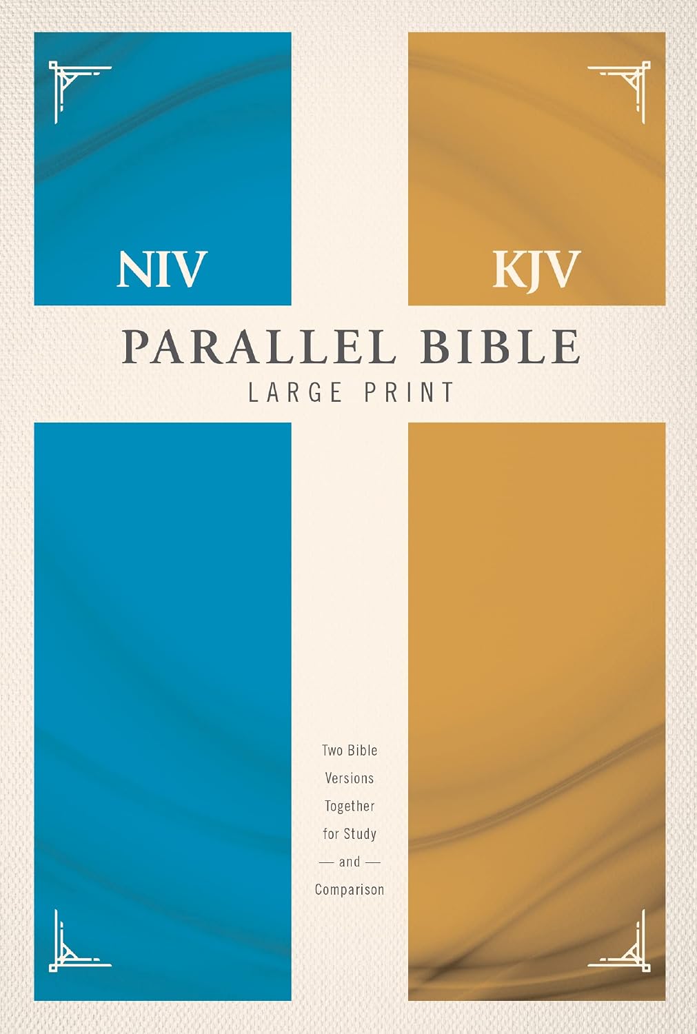 NIV, KJV, Parallel Bible, Large Print, Hardcover: God's Unchanging Word ...