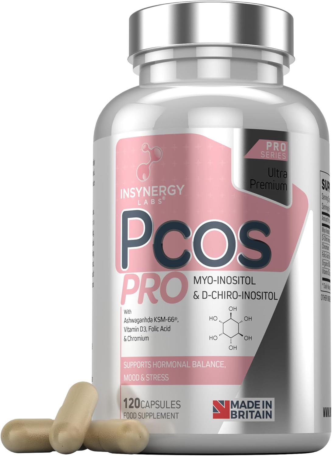 PCOS Pro - Ultra Premium Inositol PCOS Supplement (4X Extra Ingredients ...