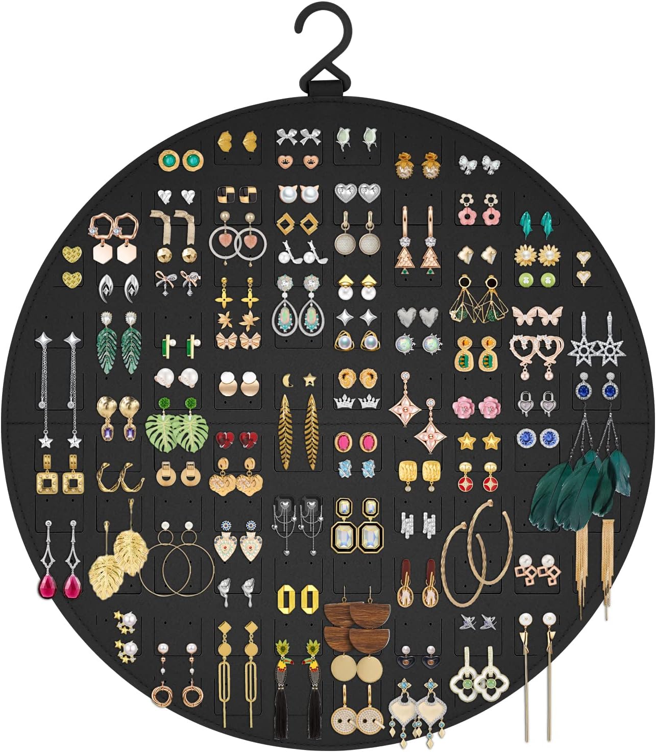 Amazon.com: Nesyd Earring Organizer, Hanging Earring Holder Holds Up to ...