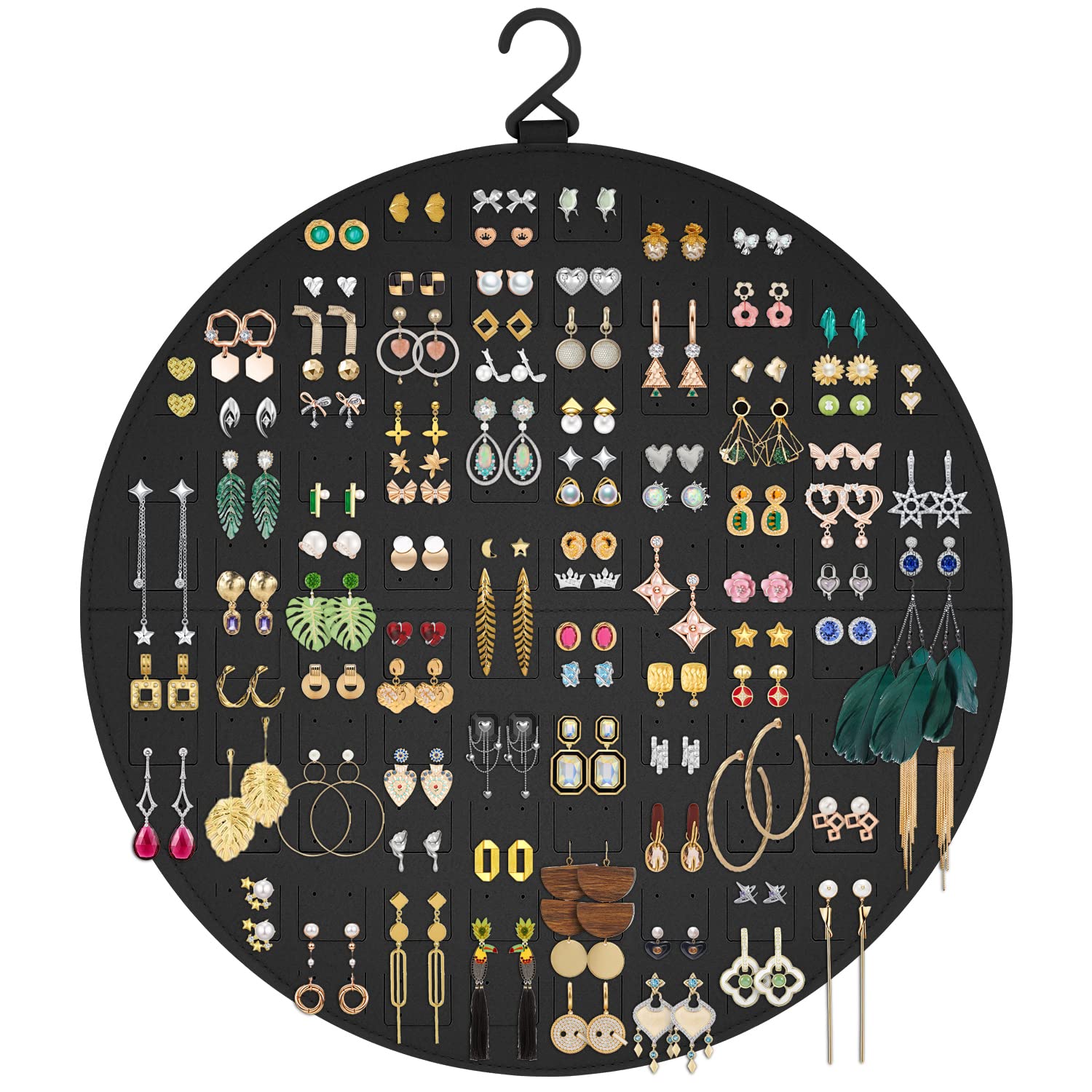 Amazon.com: Nesyd Earring Organizer, Hanging Earring Holder Holds Up to ...