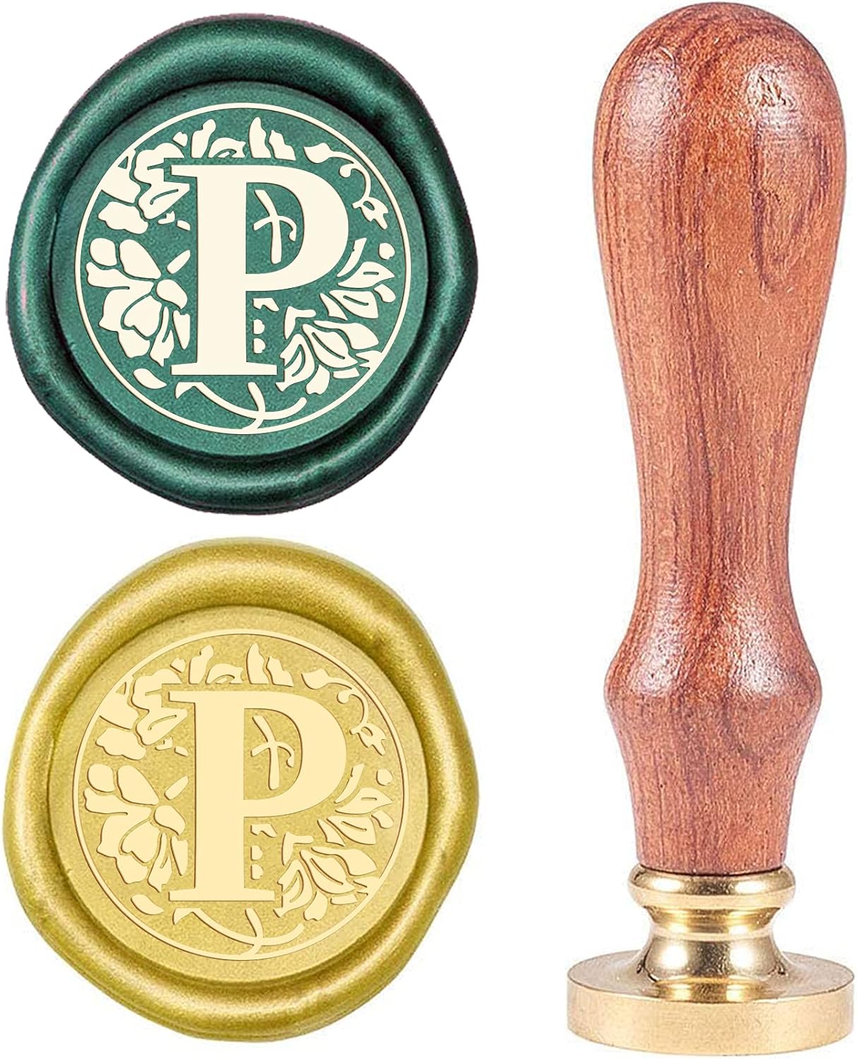 CRASPIRE Alphabet Initials Wax Sealing Stamp Classic Vintage 26 Letters ...