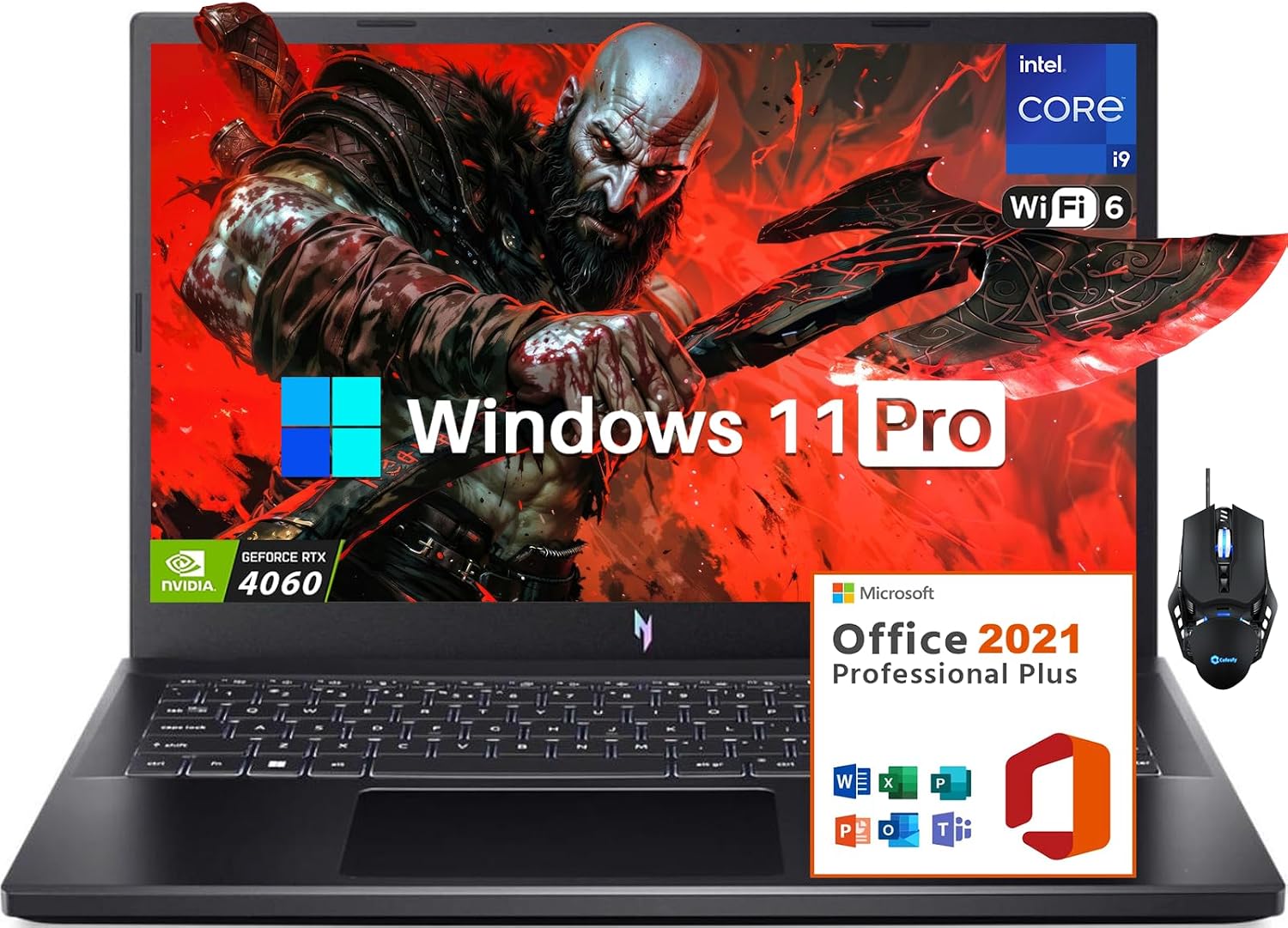 Amazon.com: acer Nitro V 15 Gaming Laptop with Microsoft Office ...