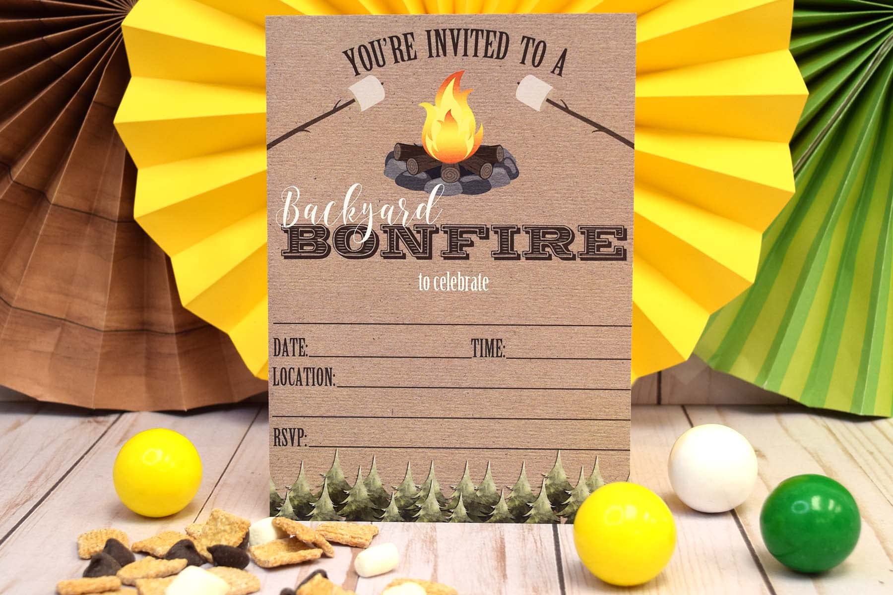 Bonfire Invitations Free Printable