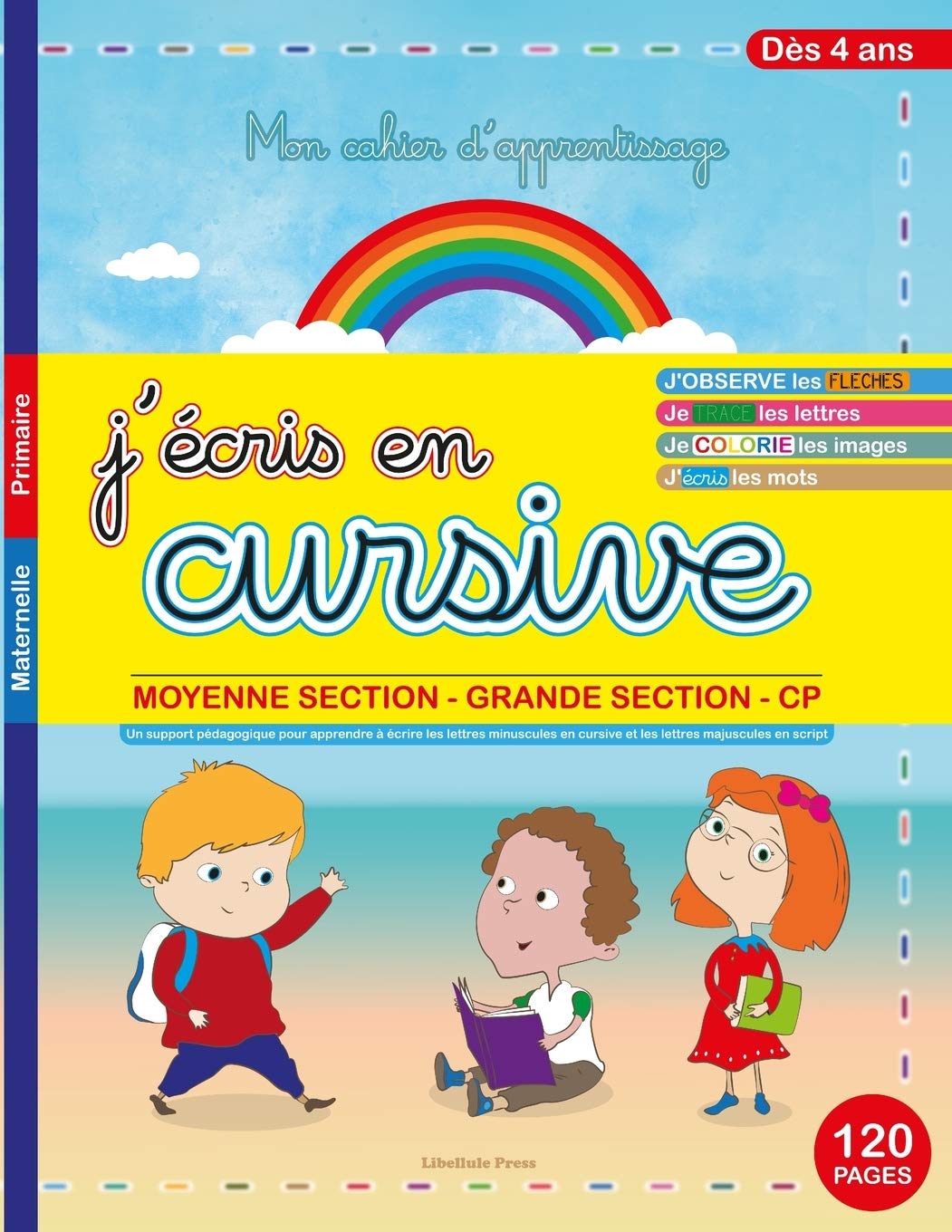 J'écris en cursive- Moyenne section- Grande section- CP (Mon cahier d ...