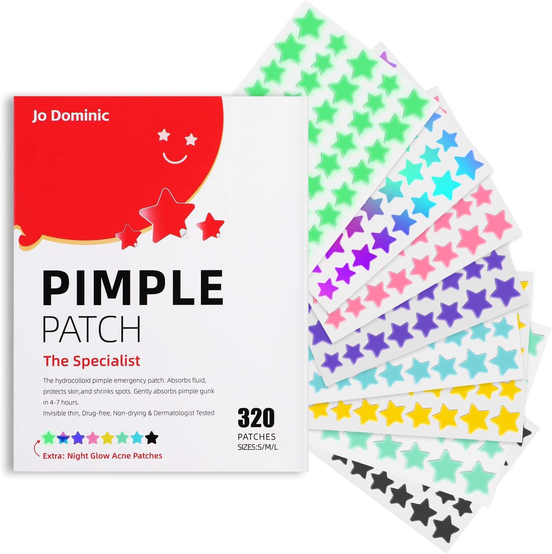 Amazon.com: Waspot Pimple Patches for Face, Cute Star Zit Covers, Stars ...