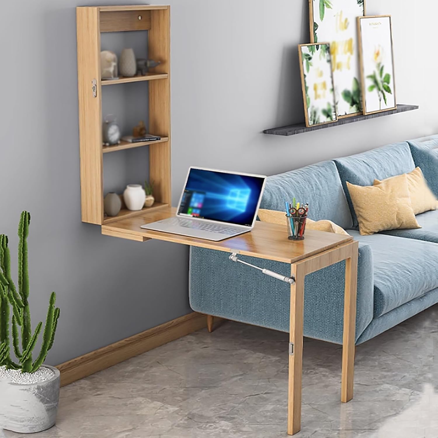 Amazon.com: Invisible Wall Mounted Table Folding,Floating Laptop Desk ...