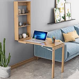 Amazon.com: Invisible Wall Mounted Table Folding,Floating Laptop Desk ...