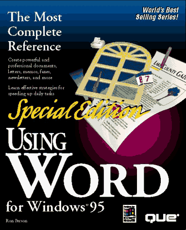 Using Word for Windows 95 Special Edition (Special Edition Using ...