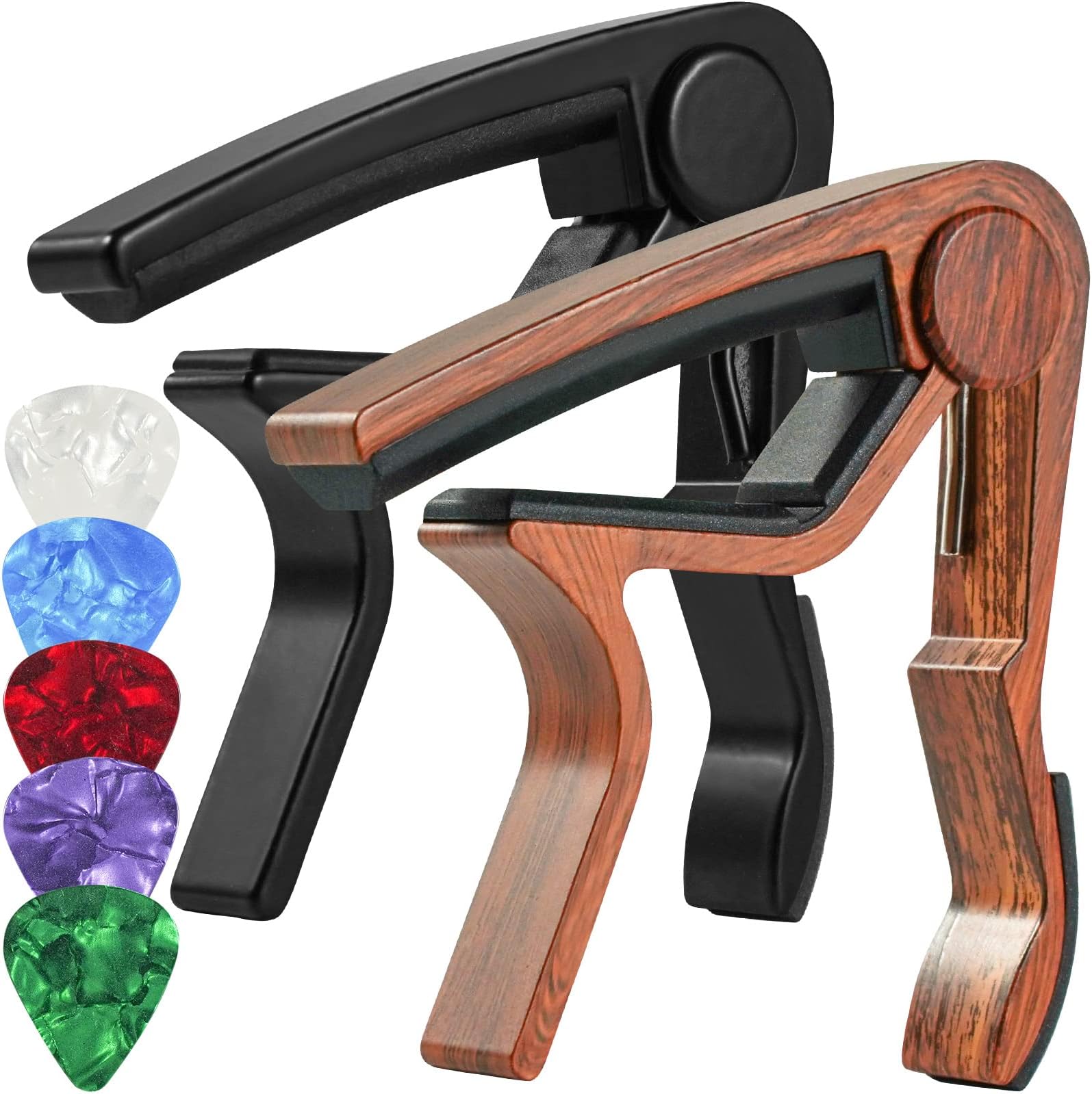 Amazon.com: Guitar Capo with Guitar Tuner Clip Guitar Accessoriesor for ...