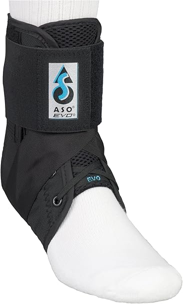 Amazon.com: ASO EVO Ankle Stabilizer Brace (Small - Black) by Medspec ...