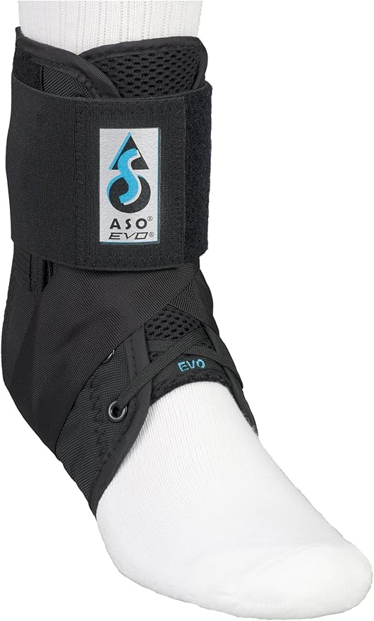 Amazon.com: ASO EVO Ankle Stabilizer Brace (Small - Black) by Medspec ...