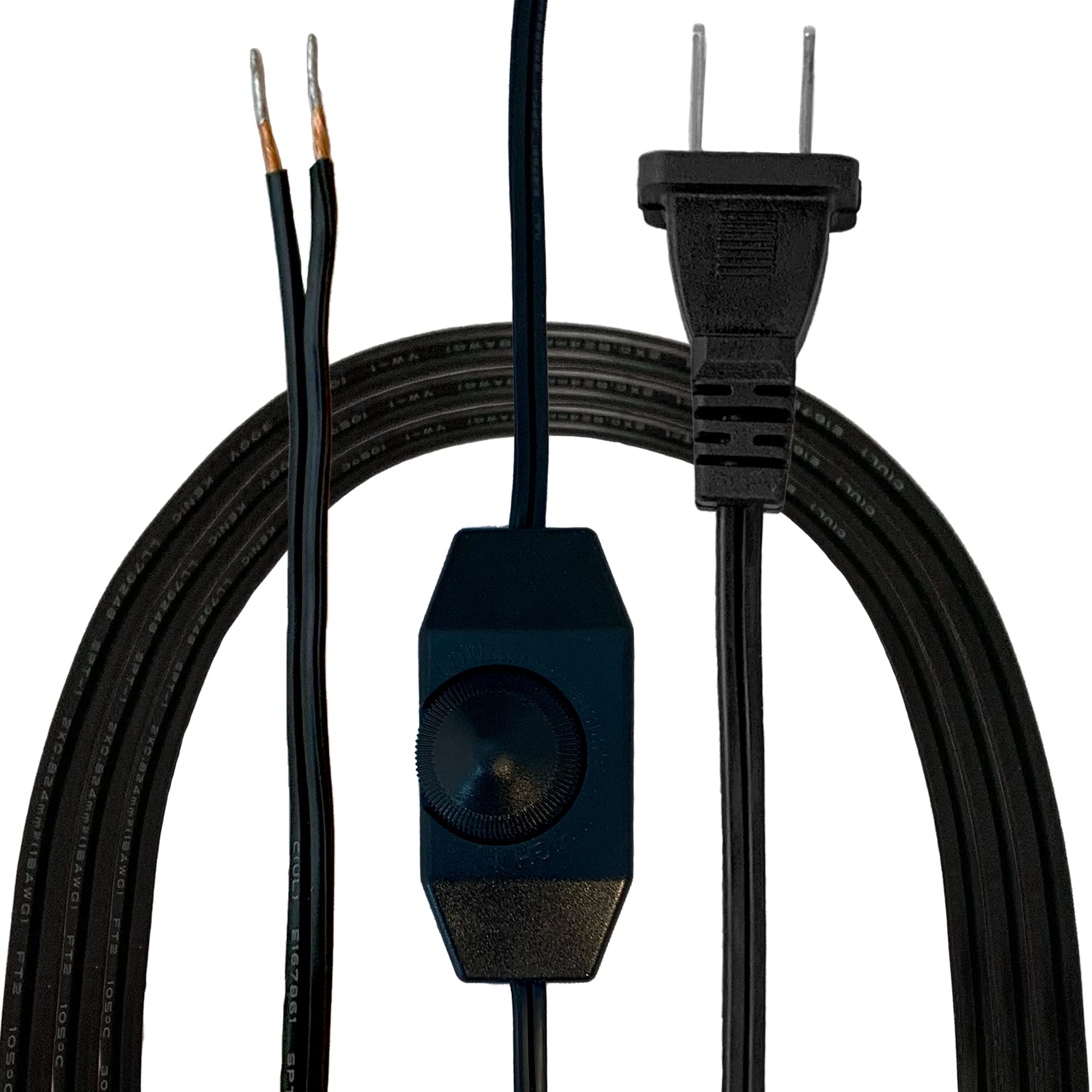 Royal Designs, Inc. 8 Foot Replacement Lamp Cord with Molded Plug and ...