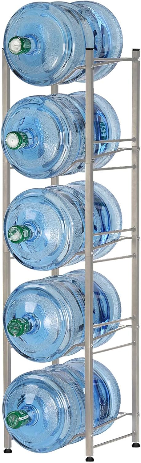 Amazon.com: 5-Tier Water Bottle Holder Cooler Jug Rack, 5 Gallon Water ...