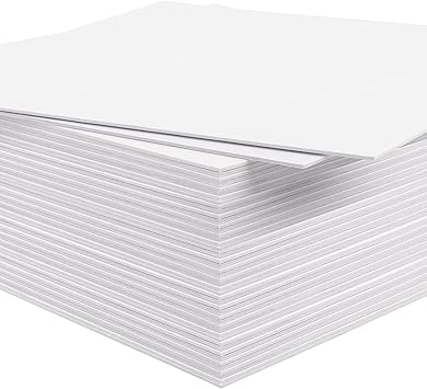 Amazon.com: Mat Board Center, Pack of 50 8x8 White Uncut Mat Boards ...