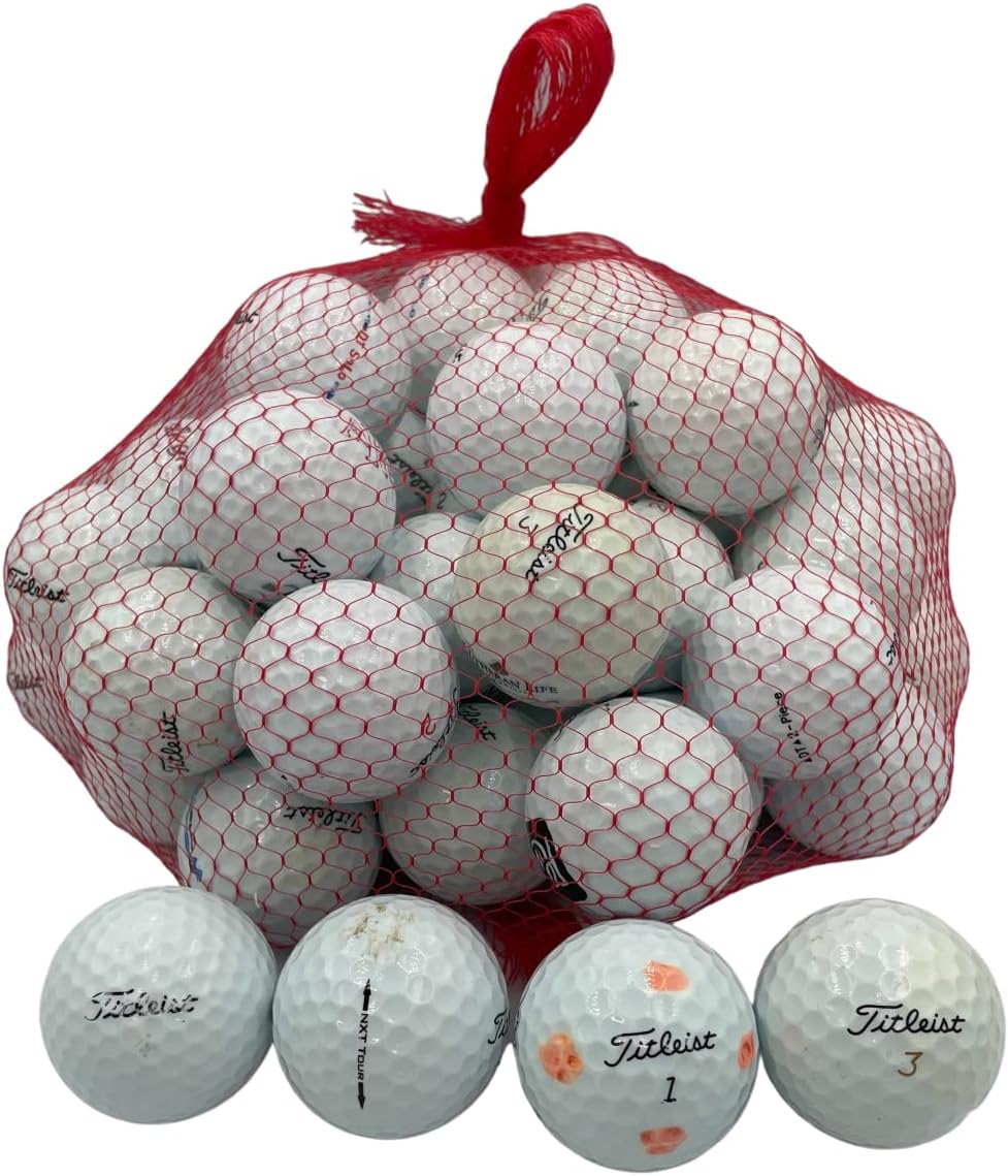 Golf Ball Planet 50 Pack Used Golf Balls for Titleist (3A / Good ...
