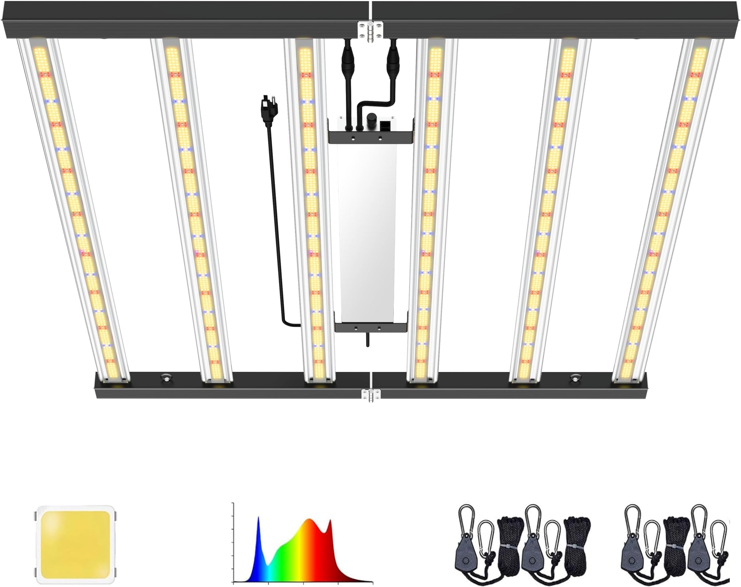 Amazon.com: RIMARUP 720W LED Grow Light Foldable with LM281B Diodes 2 ...