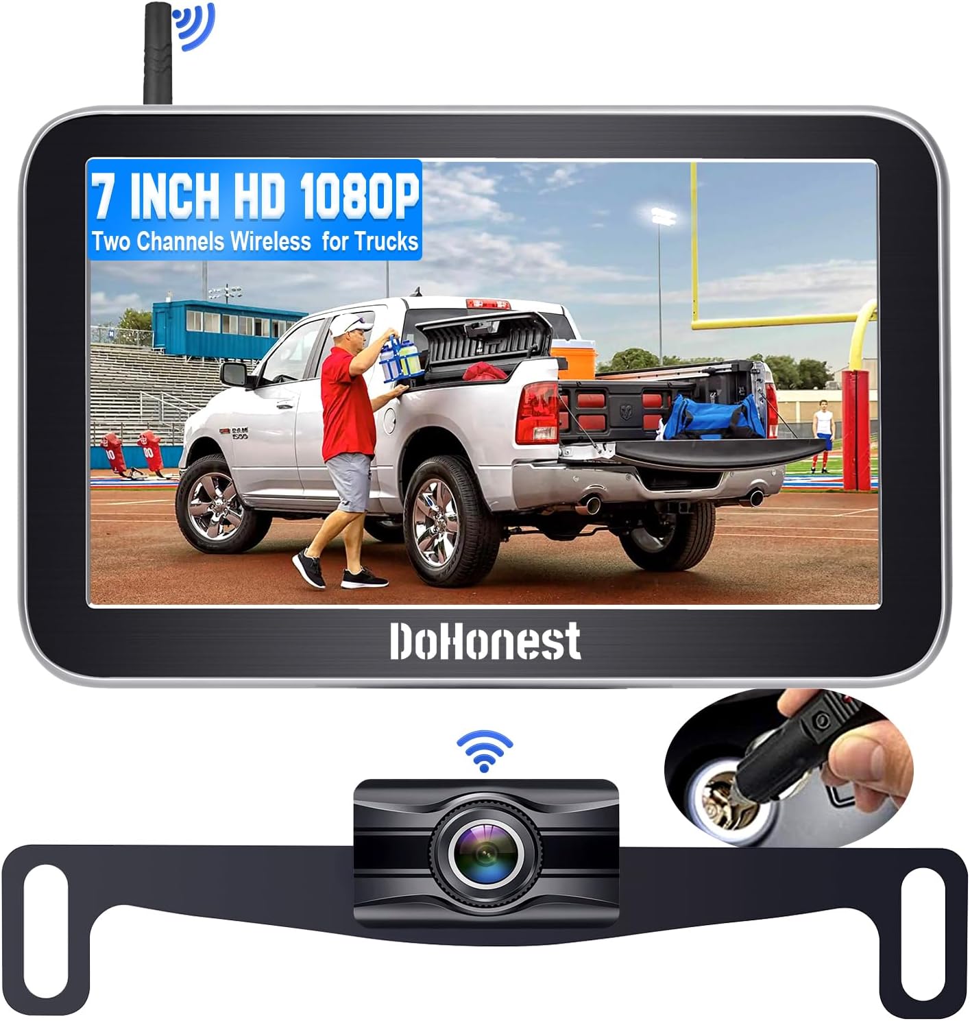Amazon.com: Wireless Backup Camera for Truck Car : 7-Inch Touch Key ...