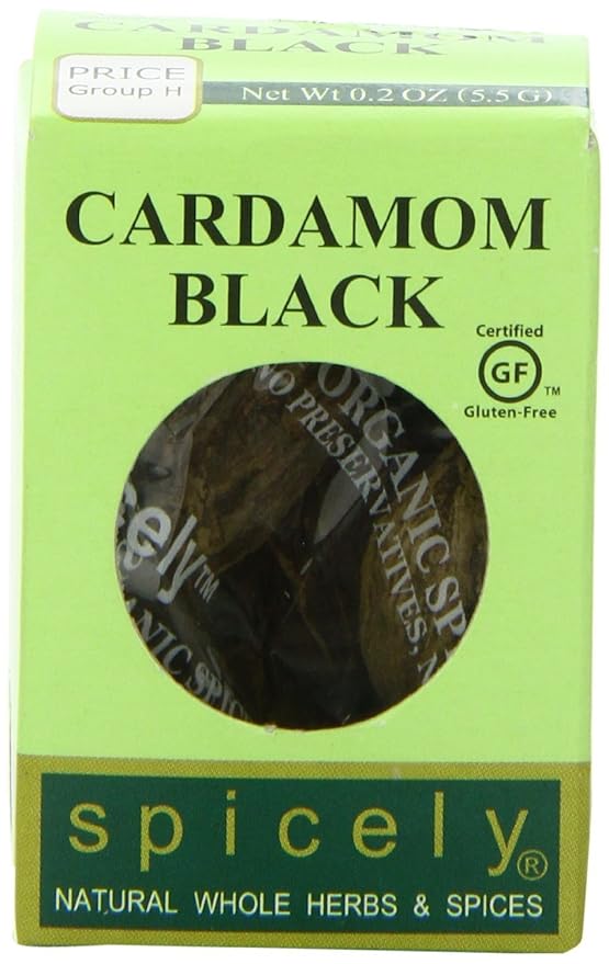 Amazon.com : SPICELY Organic Black Cardamom, 0.2 OZ : Cardamom Seeds ...