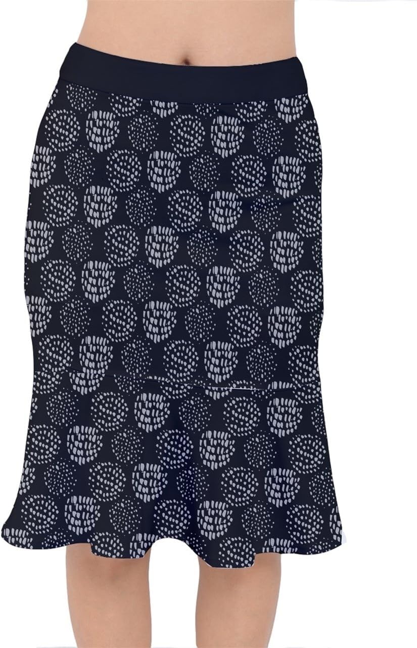 PattyCandy Womens Black Gray Skeleton Skulls Horror Short Mermaid Skirt ...