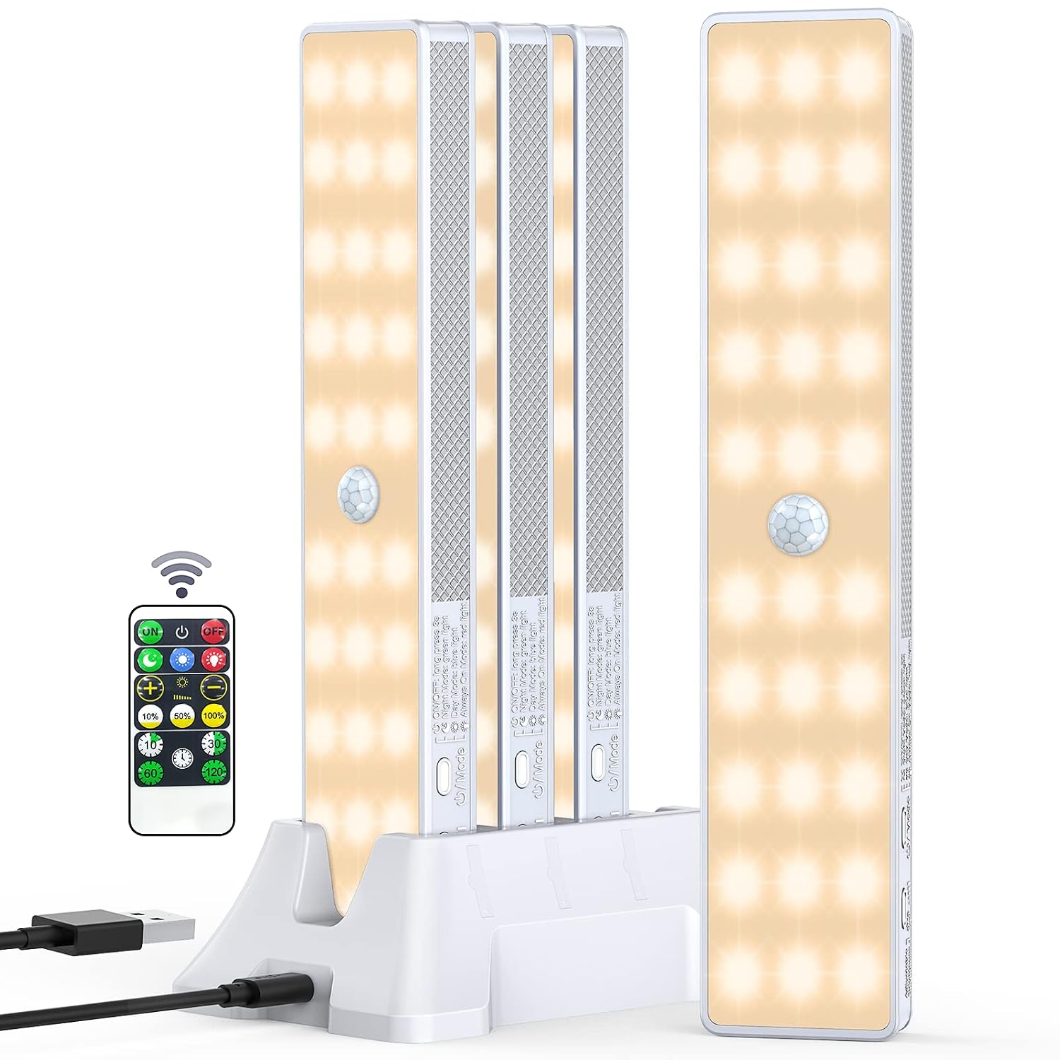 30-LED Closet Light with Charging Station, Motion Sensor Cabinet Light ...