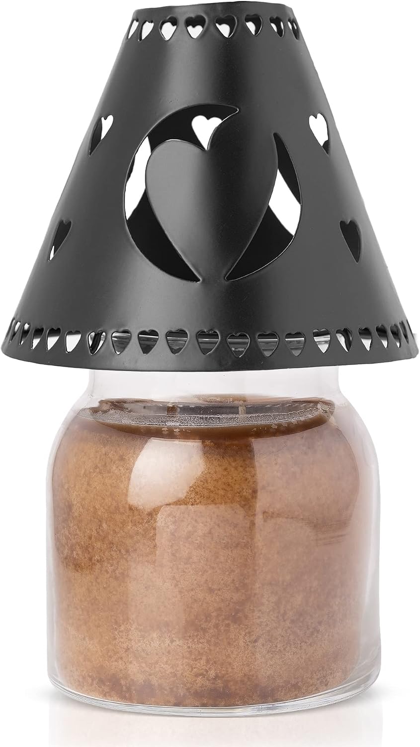 Amazon.com: A Cheerful Giver Metal Candle Shade - Black Heart ...