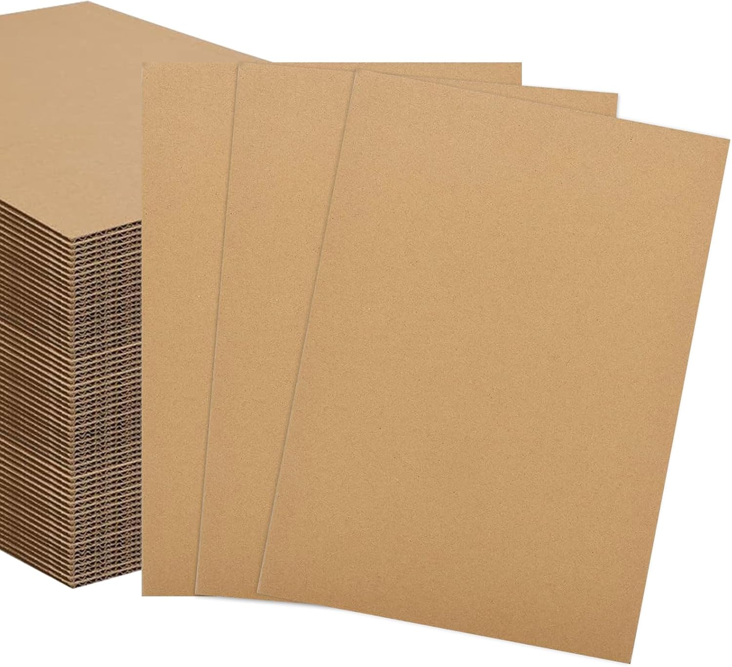 APACALI 50PCS A3 Cardboard Sheets, 400 x 300mm Corrugated, 2.5mm ...