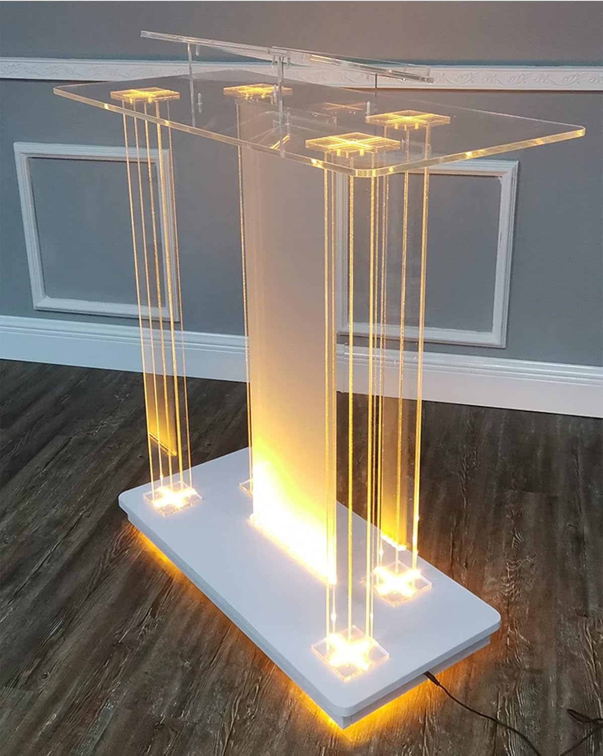 Buy WESD Led Podium, Acrylic Podium, Speech Podium, Host Table ...