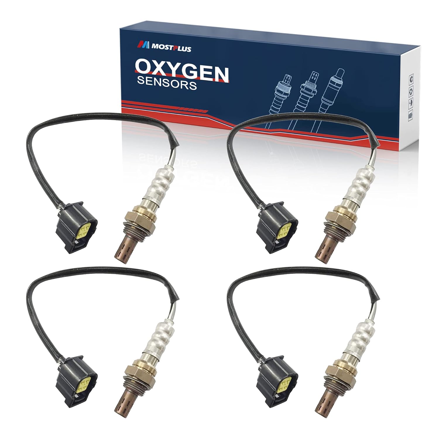 MOSTPLUS 4PCS O2 Oxygen Sensor Upstream & Downstream for Dodge ...