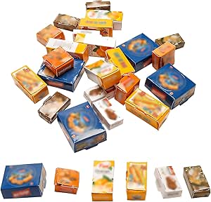 Amazon.com: 24 Pcs Mini House Miniature Food Boxes Miniature Food Drink