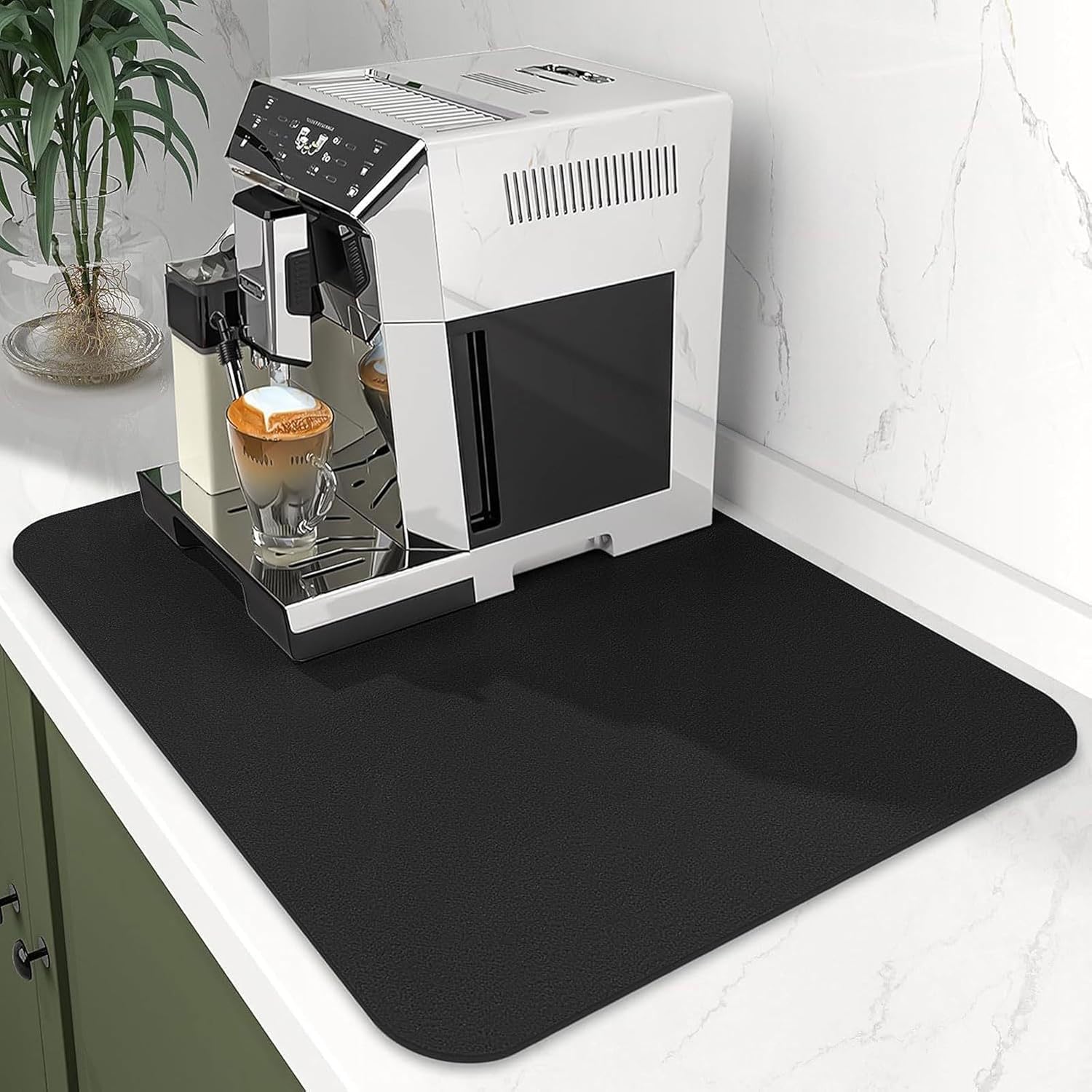 Amazon.com: Villorem Coffee Mat, Rubber Backed Dish Drying Mat,16×24 In ...