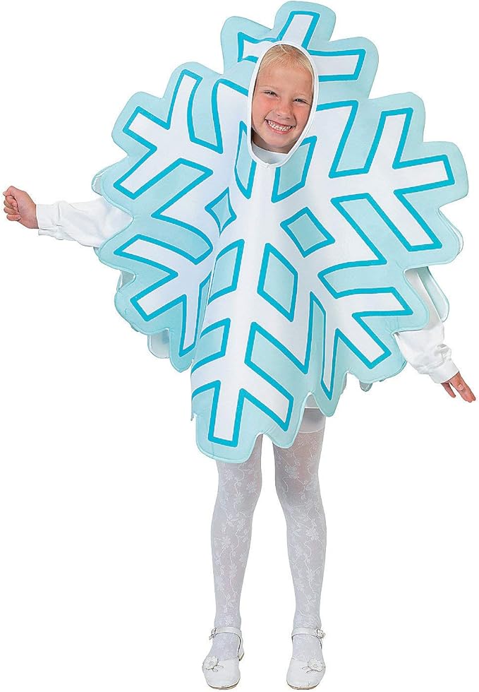 Amazon.com: Fun Express Snowflake Kids Costume - Halloween, Christmas ...