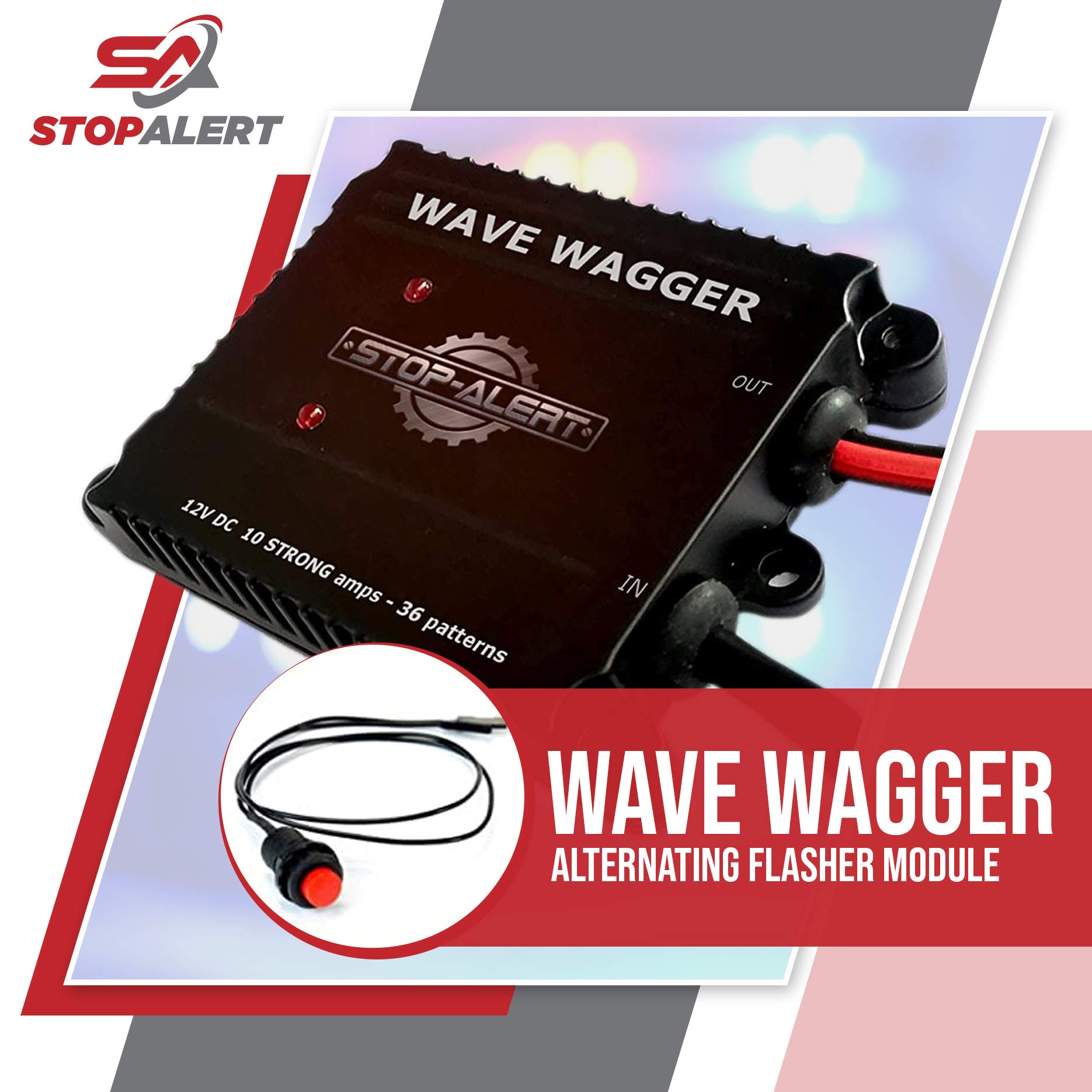 Buy NEW 36 Pattern Wave Wagger HEADLIGHTS 10 AMPS Electronic ...