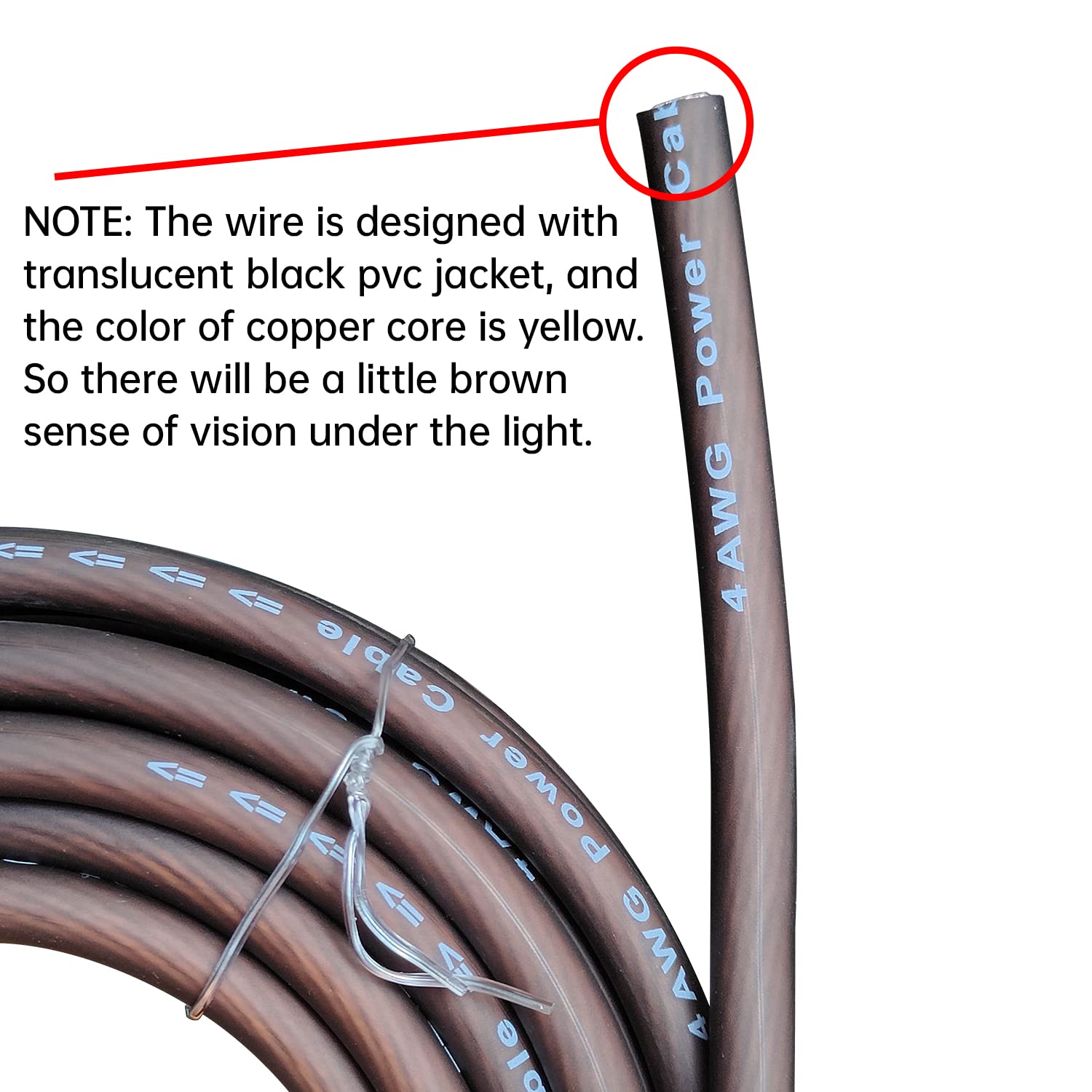 TOPSTRONGGEAR 4 Gauge 25ft Black and 25ft Red Power/Ground Wire True 4 ...