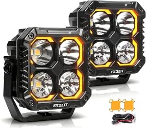 Amazon.com: EXZEIT 268W 4 Inch LED Driving Lights, 2 Pack Flood Spot ...