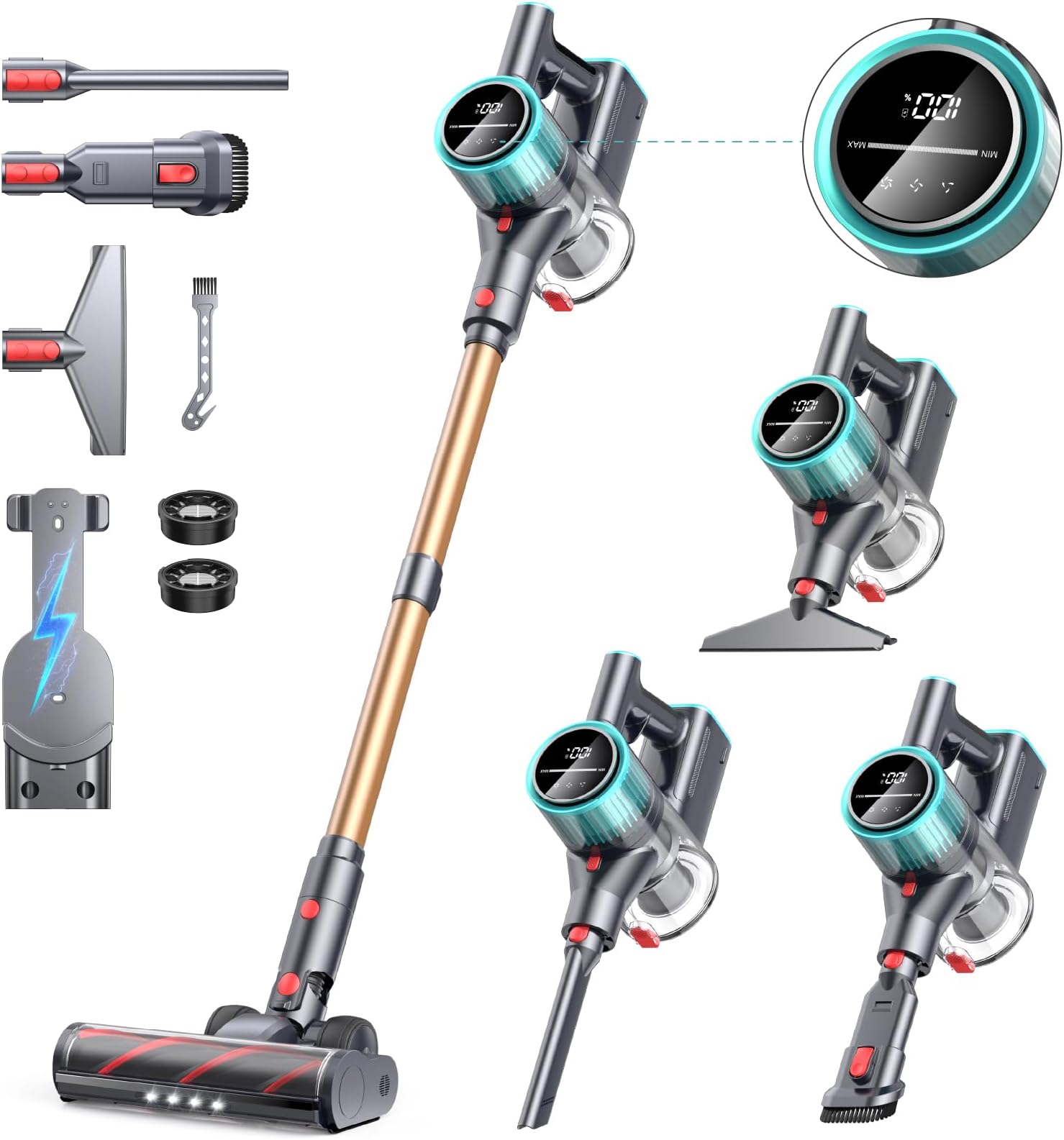 Gtech Pro 2 | Cordless Stick Vacuum Cleaner | 22V Li-ion Battery, Up to ...
