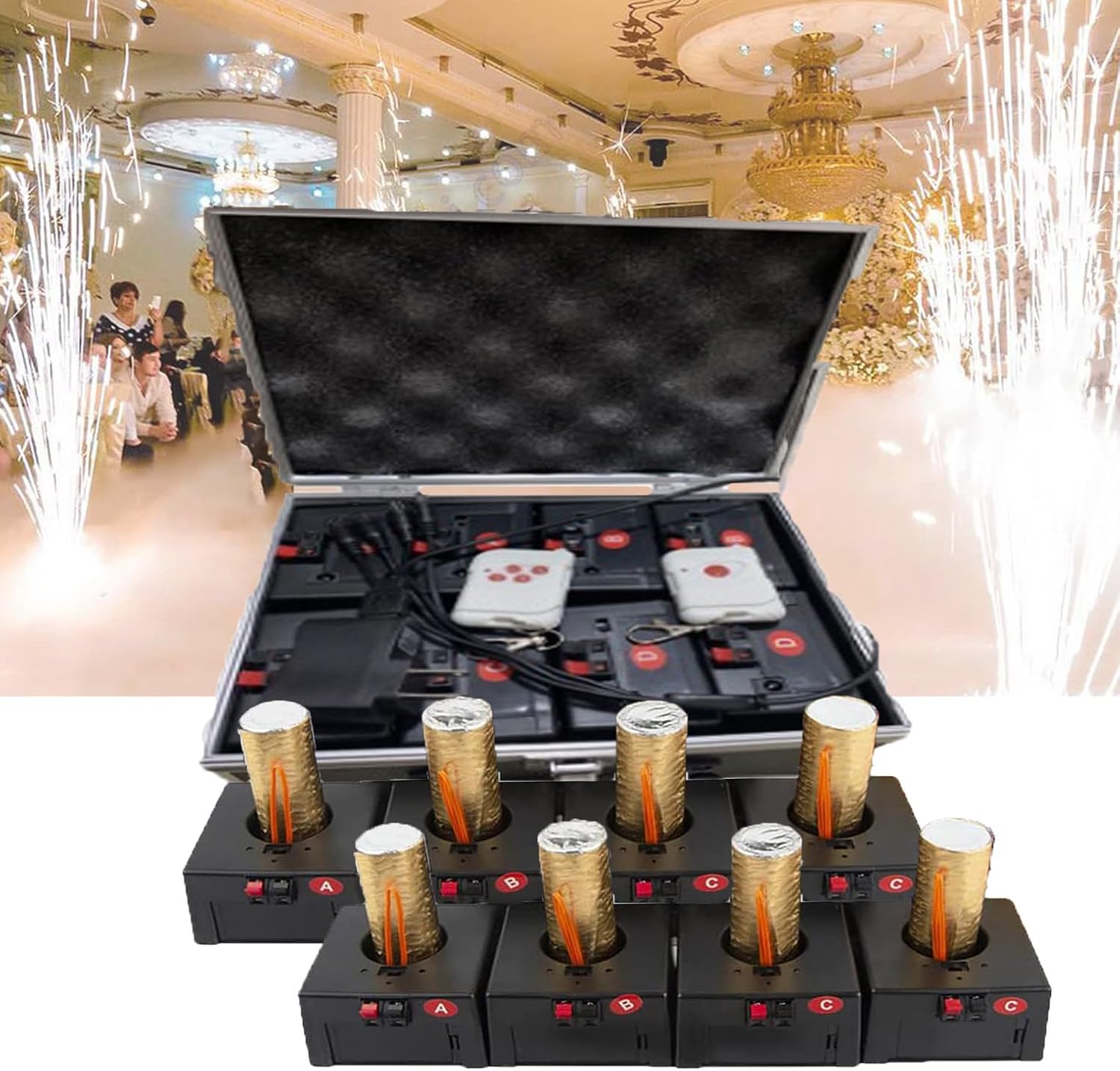 Amazon.co.jp: Cold Fireworks Igniter with Remote Control, Cold ...